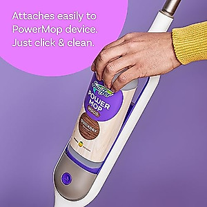 Swiffer PowerMop Wood QuickDry Wood Floor Cleaning Solution with Lemon Scent, 25.3 fl oz, 2 pack