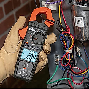 Klein Tools CL445 HVAC Clamp Meter, Auto-Ranging TRMS, NCVT, Measures Voltage, Current, Temperature, Micro Amps, InRush and More 1 1/2-Inch Jaw