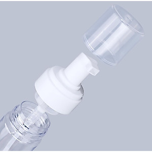 2PCS 150ml/5oz Empty Clear Plastic Foam Pump Bottles Foaming Dispenser Refillable Travel Toiletry Hand Wash Facial Cleanser Shampoo Cosmetic Container Storage Portable Foaming Bottles