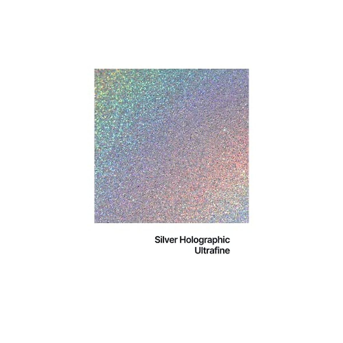 Hemway Premium Ultra Sparkle Glitter Multi-Purpose Metallic Flake for Nail Art, Cosmetic Graded, Makeup, Festival and Hair 100g / 3.5oz - Ultrafine (1/128 0.008 0.2mm) - Silver Holographic