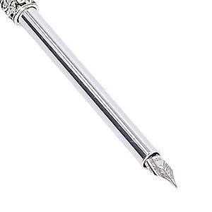 Calligraphy Pen Set Retro Delicate Texture Hollow Design Design Metal Pens with Nib for Home Office School