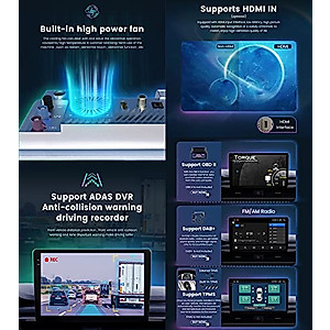 Double Din Car Stereo Radio 9/9.5″ Screen Android 12 for Subaru Impreza 2002-2007 Support Voice Control FM RDS Radio GPS Navigation Qualcomm BT 5.1 Carplay Android Auto (Size : M6Pro 8+256 GB)