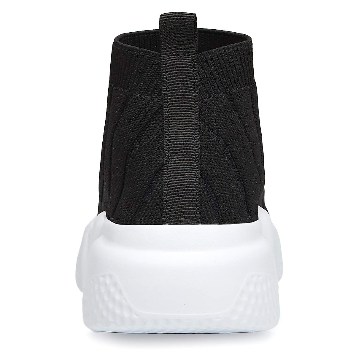 Santiro Men's Running Shoes Breathable Knit Slip On Sneakers Lightweight Athletic Shoes Casual Sports Shoes Black 8 US