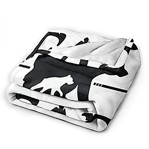 Mama Bear Throw Blanket Quilt Bedspread Fleece Flannel Soft Couch Home Decor Luxurious Warm Cozy for All Seasons ((M 60"x50" INCH), Mama Bear11)