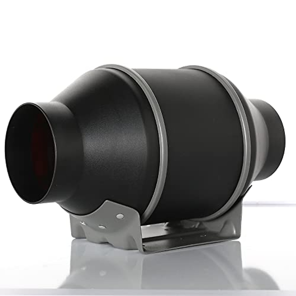 Tasyfan Black Round Inline Exhaust Duct Fan with Variable Speed Controller for Indoor Garden Ventilation (4 Inch)