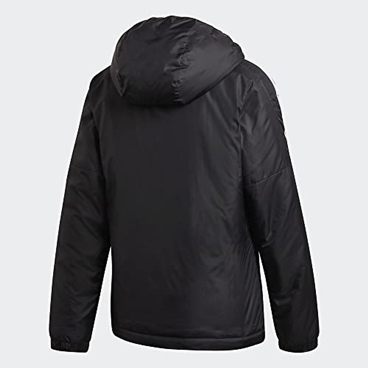 adidas Female Essentials Insulated Hooded Jacket, Black,XL