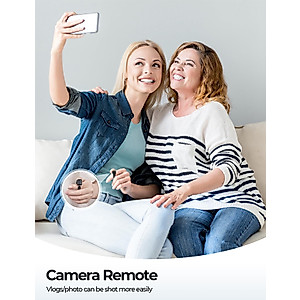 Phone Remote Control for TikTok - Lamicall Cell Phone Camera Bluetooth Controller for Video Recording, Kindle App Page Turner, TIK Tok Scrolling Ring Remote, for iPhone, iPad, iOS, Android, Black