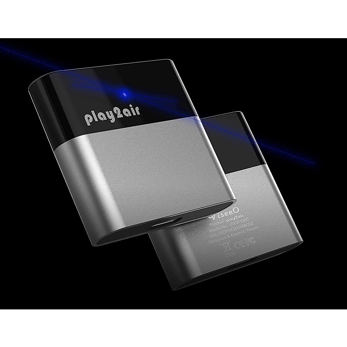 Smart World Company ViseeO Play2Air Small Wireless Carplay iPhone Adapter kit dongle with USB Type-C Plug Included