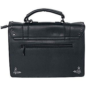 Lost Queen Women's Magic Moon Shoulder Bag, Black, One Size