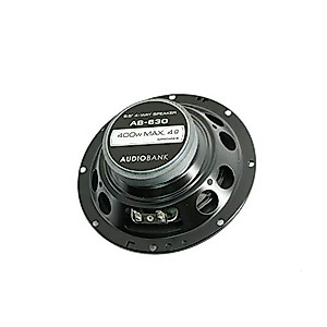 Audiobank 2X AB-630 400 Watts Power Handling 6.5-Inches 4-Way Car Audio Stereo Coaxial Speakers with Frequency Response: 65-20000 Hz and 2x15 Piezo Tweeter