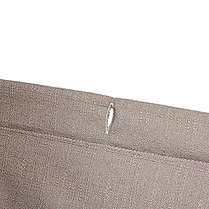 Amazon Basics Linen Style Bathroom Shower Curtain - Taupe, 72 Inch