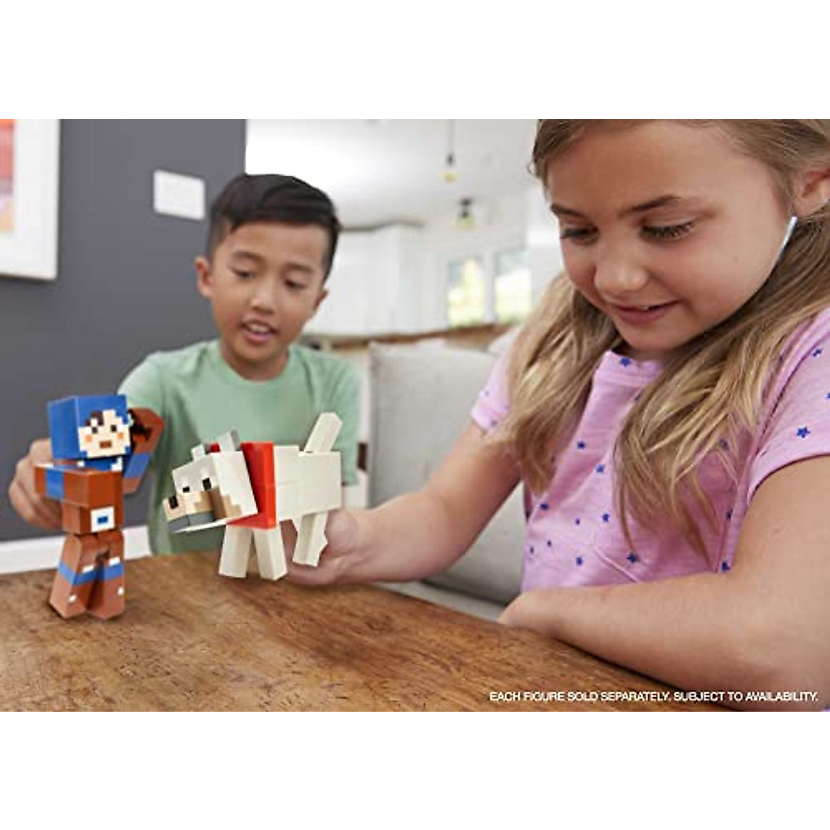 Mattel Minecraft Fusion Wolf Figure Craft-a-Figure Set, Build Your Own Minecraft Character to Play with, Trade and Collect, Toy for Kids Ages 6 Years and Older
