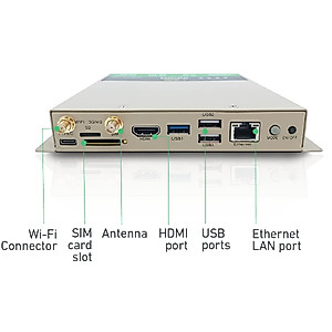 IoTInHand InBox710 High Performance Industrial Edge Computer, Industrial Computer Dual-core Cortex-A72, Quad-core Cortex-A53 and Mali T860 MP4 GPU 4K Ultra HD, Linux (Debian9)