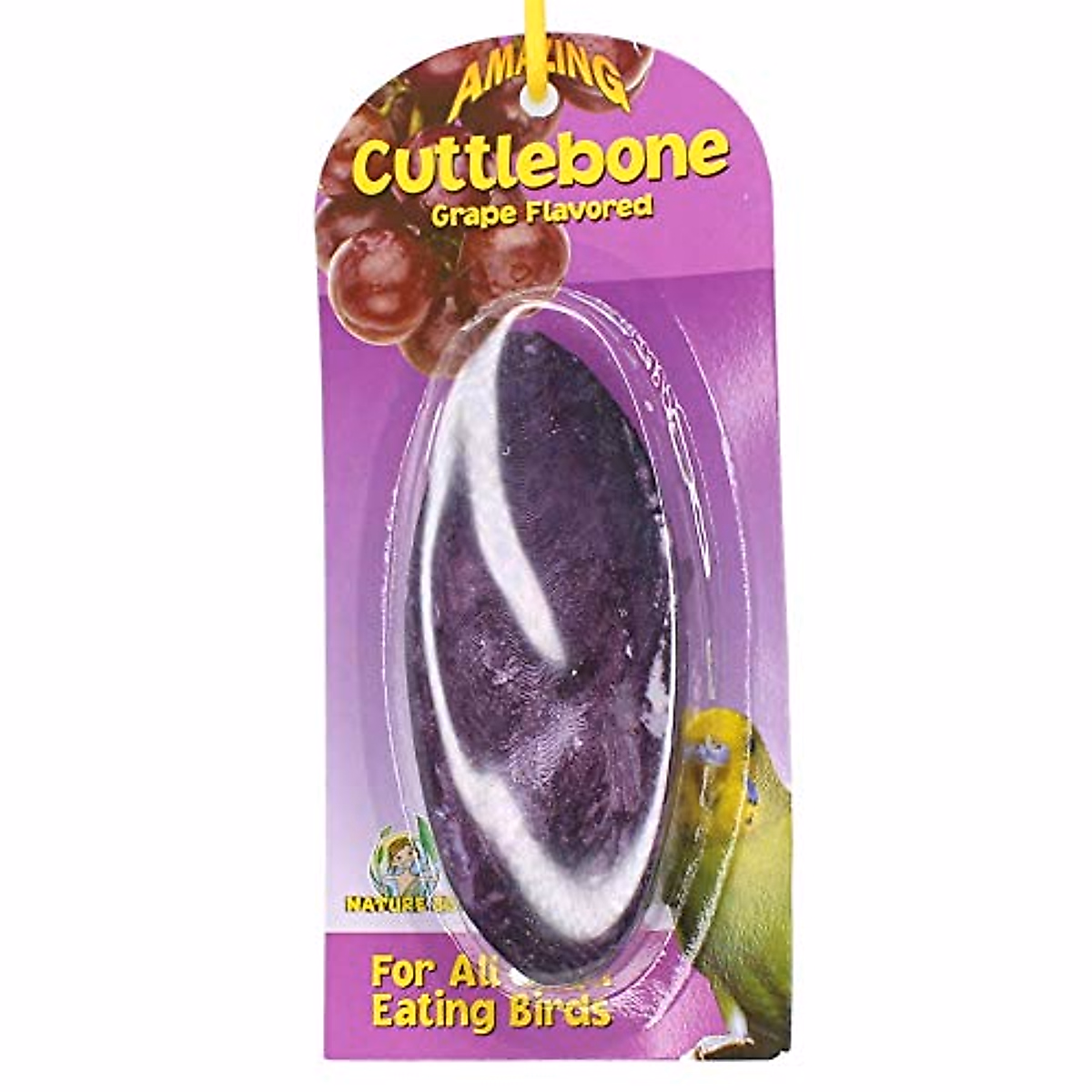 30005 Grape Flavor Cuttlebone Bonka Bird Toys Calcium Vitamin Minerals Parrot Parrotlet Quaker