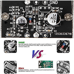 Professional Audio Mixer, SINWE Live Sound Card and Audio Interface with DJ Mixer Effects and Voice Changer,Podcast Production Studio Equipment, Prefect for Streaming/Podcasting/Gaming