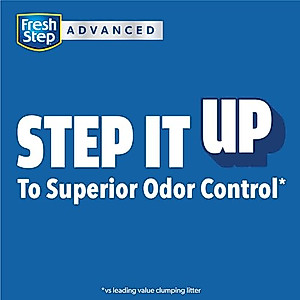 Fresh Step Clean Paws Cat Litter With Febreze Freshness, Advanced Multi-Cat Low-Tracking Clumping Litter With Guaranteed Odor Control, 37 lbs. (2 x 18.5 lb. Box)