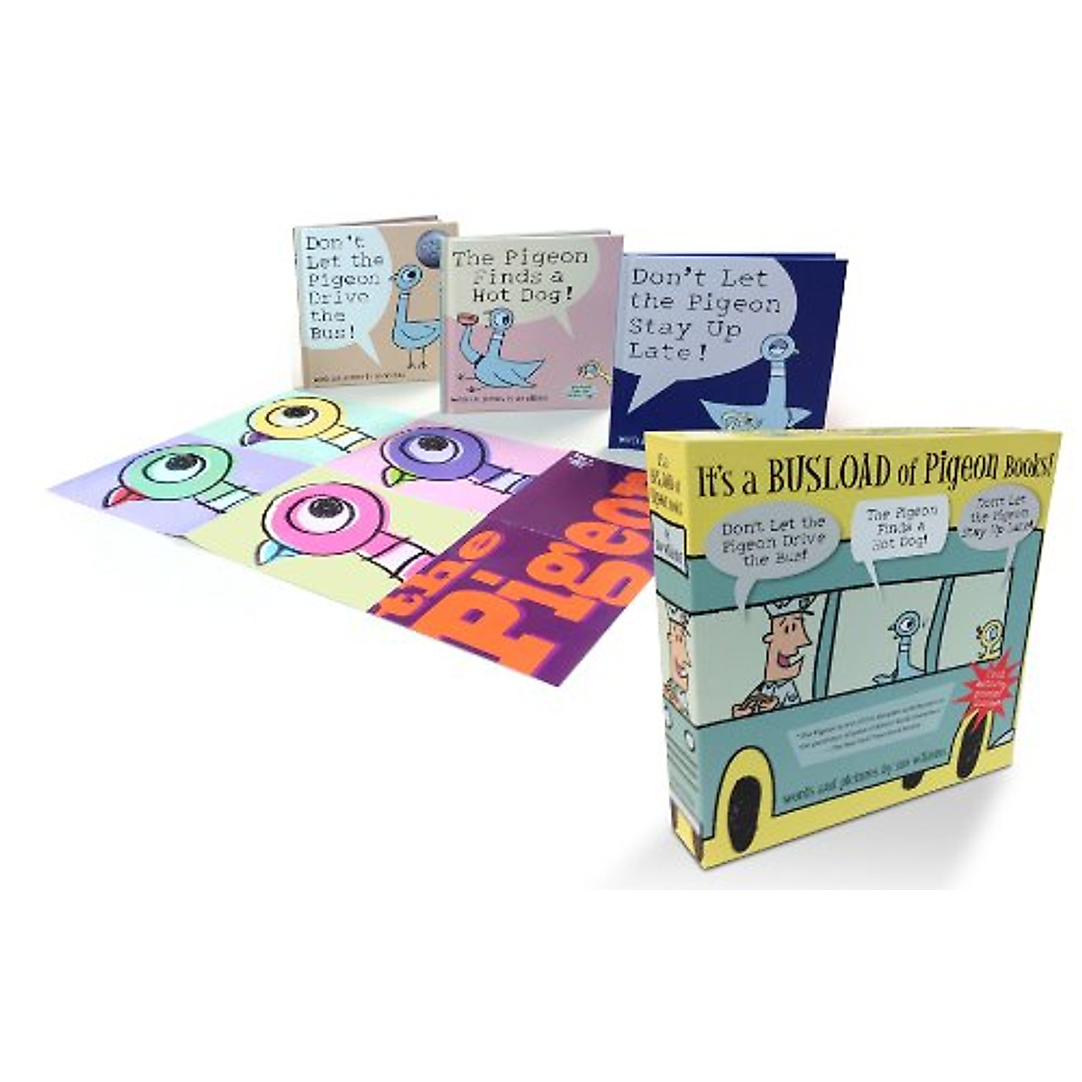 It's a Busload of Pigeon Books!-NEW ISBN