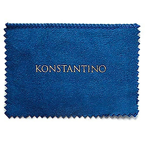 Konstantino Women's Sterling Silver and 18k Gold Ring With Diamonds, Size 8