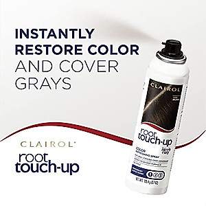 Clairol Root Touch-Up Temporary Spray, Dark Brown Hair Color, 2 Count (Packaging May Vary)