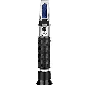 Optical Hydrometer, LEERCHUANG Alcohol Refractometer (0-80% v/v) for Distilled Spirits, Alcohol Content Measurement Meter in Alcohol Liquor Products - Not Suitable for Beer or Wine
