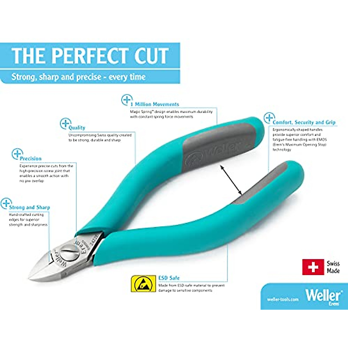 Erem Weller Erem 522N 4 1/2 Magic Diagonal Medium Oval Head Cutter with Full Flush Cut