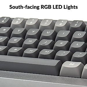 Keychron Q4 Wired Custom Mechanical Keyboard, QMK/VIA Programmable Macro, Full Aluminum, Hot-Swappable Gateron G Pro Red Switch, 60% Layout Double Gasket Compatible with Mac and Windows - Gray