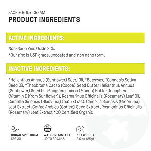 Raw Elements Face and Body Mineral Sunscreen SPF 30 Tin, Organic Sunblock Daily Protection, Non Toxic Reef Safe, Water Resistant, Cruelty Free, Plastic Free, 3 oz (Pack of 1)