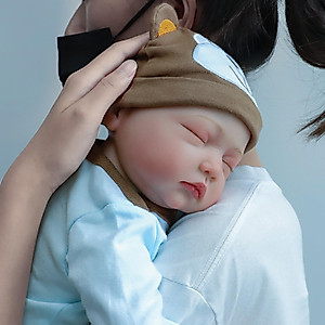 Kaydora Reborn Baby Dolls -22 inches Sleeping Realistic Reborn Baby Dolls Boy with Lifelike Soft Body Presented in Gift Box for Kids 3+