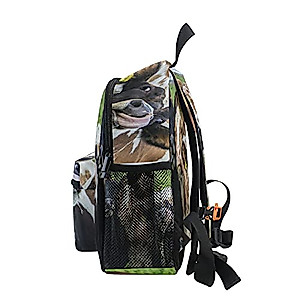 Kids Backpack Farm Animal Cow Cattles Toddlers Schoolbag with Chest Strap & Bottle Holder Rucksack for Preschool Nursery Girls Boys, Lightweight