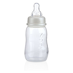 Nuby Standard Neck Tinted Feeding Nurser, 1 Count (Pack of 1), Colors May Vary