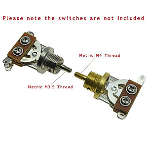 KAISH 20pcs Metric M3.5/M4 Guitar 3 Way Toggle Switch Tip Switch Knobs Guitar Switch Cap for Epi LP Les Paul Cream