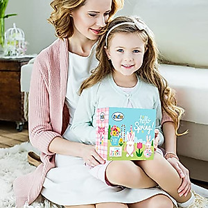 Spring Easter Decorations, 6PCS Easter Bunny Gnome Tiered Tray Decor, Plush Bunny, Easter Gnome Plush, Spring Wood Signs, Flower Bead Garland, Easter Farmhouse Kitchen Table Decor