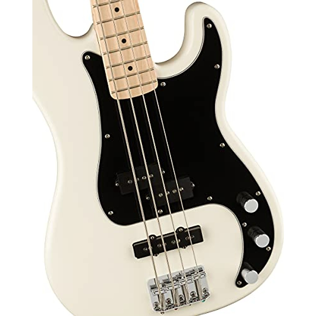 Fender Squier Affinity Series Precision Bass, Olympic White, Maple Fingerboard