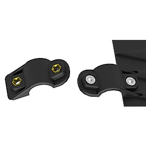 NyVoozy Rudder Clamp on Boat Rudder Fits Most 24 to 55" Trolling Motors, Kayak Rudder Kit Designed for Kayak, Canoe, Angling Boat, etc, Electric Motors Rudder Clamp Widely Use for Canoe, Jon boat, etc