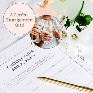 Wedding Planner - Undated Bridal Planning Diary and Organizer, Hard Cover, Pockets & Online Support