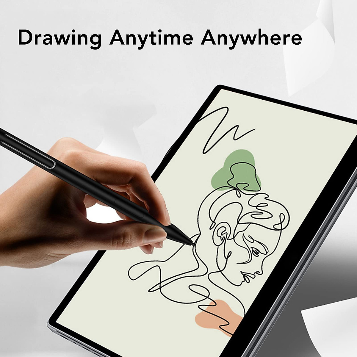 GLOGLOW Gaming Laptop, 180 Degree Foldable Micro Edge 12GB DDR5 RAM 5800mAh Battery 15.6 Inch Touch Screen Business Laptop for School (12GB+256GB US Plug)