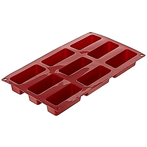 Silicone Molds [Twinkie, 9 Cup] Cupcake Baking Pan - Free Paper Muffin Cups - Non Stick, BPA Free, 100% Silicon & Dishwasher Safe Silicon Bakeware Tin - Kitchen Rubber Tray & Soap Molds