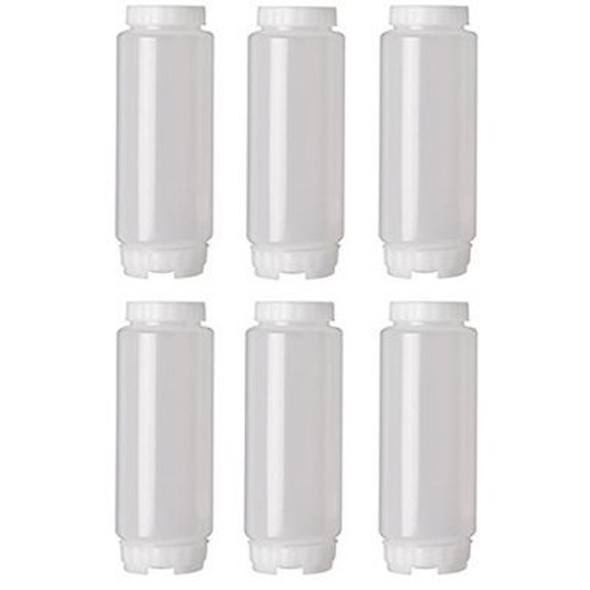 6 Pack FIFO 20 oz. Squeeze Bottles