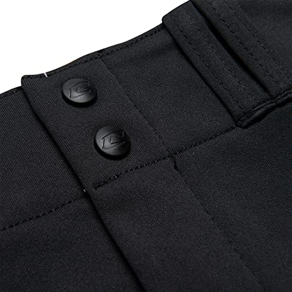 Tournament Traditional Low-Rise Softball Pants, Girls' X-Large, Black