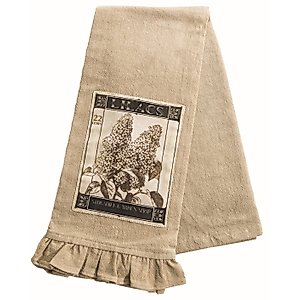 Heritage Lace Natural Vintage Garden 18"x26" Tea Towel