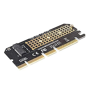 USECL M.2 NVME Adapter with Heat Sink, NVME M.2 SSD to PCI-e x4/x8/x16 Converter Card, Support 2230 2242 2260 2280, Compatible for Windows XP 7 8 10