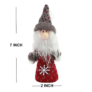 Christmas Hanging Ornaments, 6pcs Cute Christmas Hanging Decorations Christmas Angel Dolls Christmas Tree Hanging Pendants Christmas Decoration Indoor Outdoor