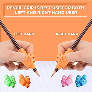 JustBlanks 20 Pcs Pencil Grips for Kids Handwriting - Pencil Holders for Kids, Pencil Grippers Writing Tool, Writing Posture Correction Tools for Toddlers, Preschoolers Special Needs for Classroom