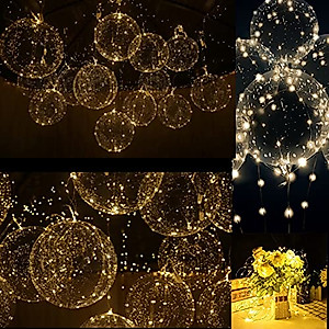 Light up led balloons (warm white-12 sets with battery)