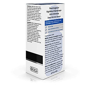 Neutrogena Ageless Intensives Anti-Wrinkle Deep Wrinkle Face Serum Treatment with Retinol SA & Multi-Vitamins to Reduce Crow's Feet, Laugh Lines, & Under Eye Wrinkles, 1 fl. oz