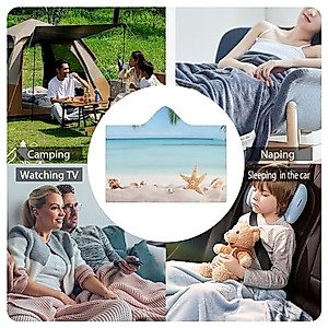 TaoYTao 40"x50" Women Summer Beach Blanket Hoodie, Foldable Wearable Funny Hooded Blanket Robe Cloak, Christmas Birthday Gifts Anniversary For Wife Girlfriend Women