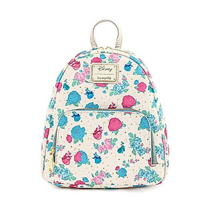 Loungefly Sleeping Beauty Floral Fairy Godmother Mini Backpack Natural-Floral