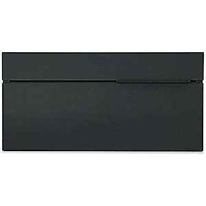 Vsons Modern Design Mailbox, Aluminum Black Powder Coated, Wall-Mount Mailbox Vsons Design Louis B