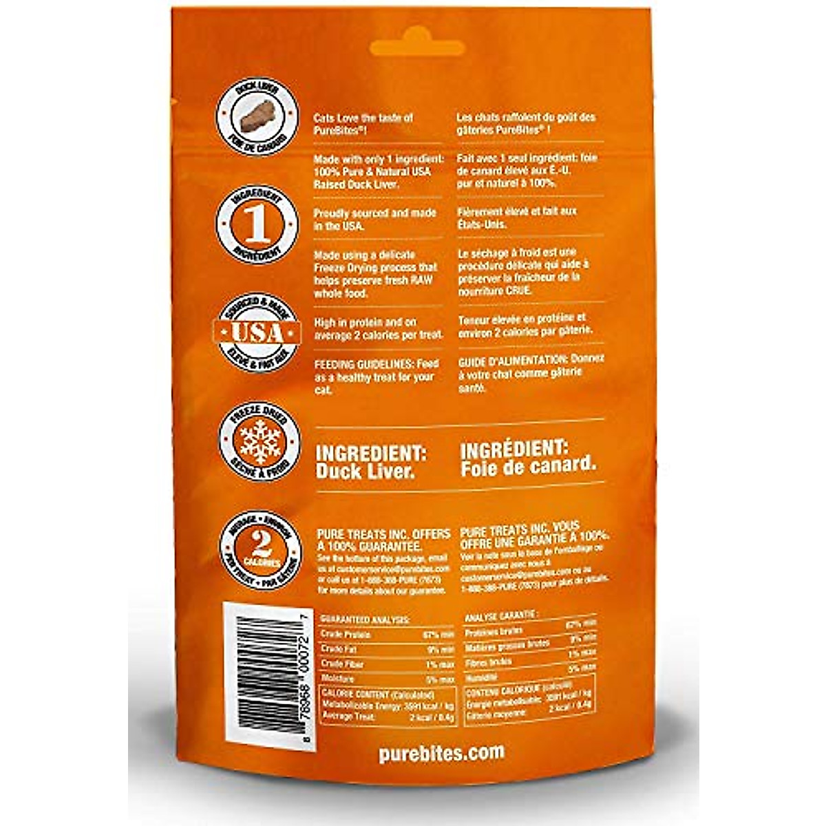 PureBites Duck Freeze-Dried Treats for Cats