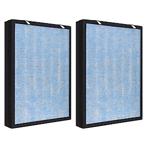 Hichoryer HSP002 Replacement Filter, Compatible with HATHASPACE® HSP002 Smart True HEPA Air Purifier 2.0, 2 Pack